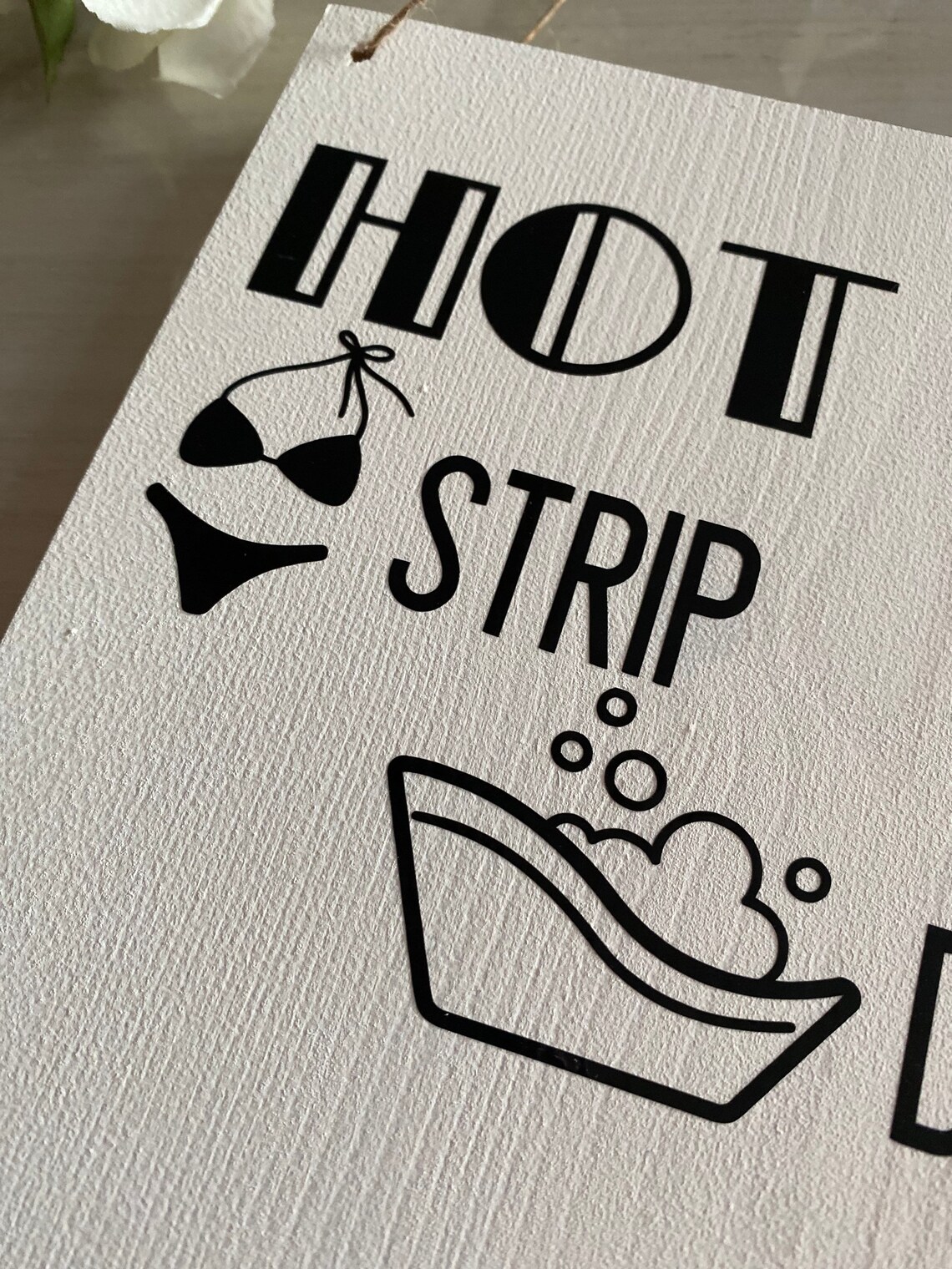 Hot Tub Sign Strip Dip Sip Wooden Sign Garden Decor - Etsy