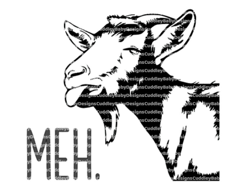 Goat Meh SVG File - Etsy