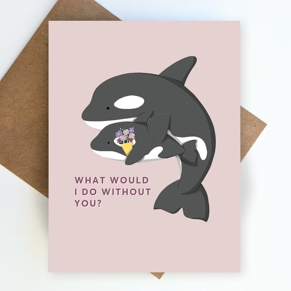 Baby Orca Thank You Cards - Etsy