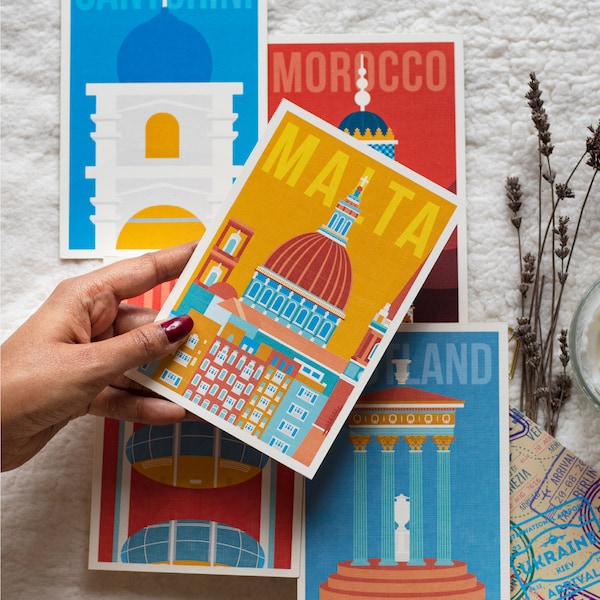 Travel Postcards - Etsy