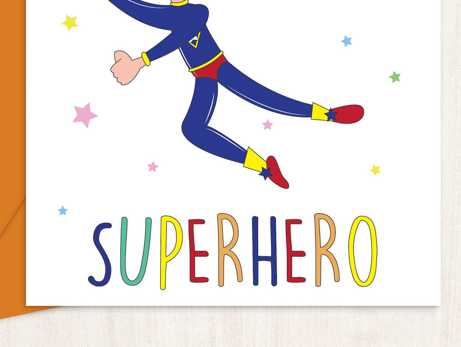 Happy Birthday Superhero Card Digital Download | Etsy
