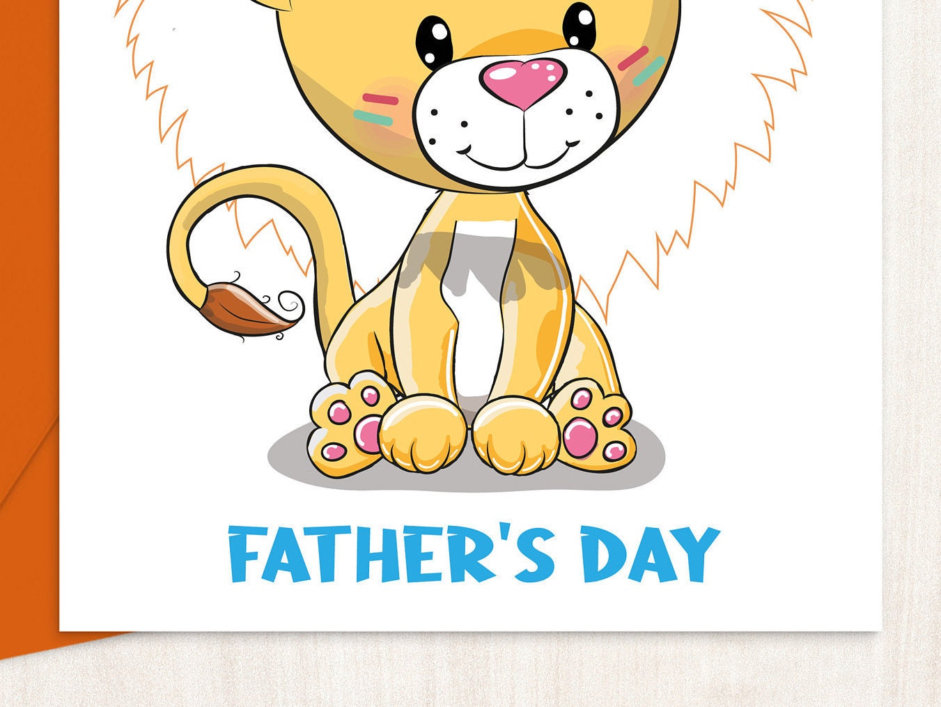 Lion Father's Day Card - Have a Roar-some Father's Day - Digital ...