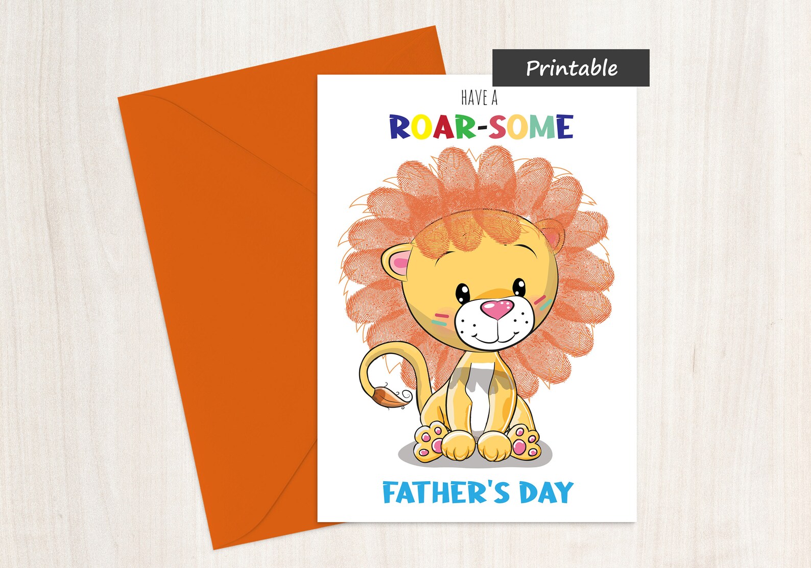 Lion Father's Day Card Have a Roar-some Father's Day Digital Download ...
