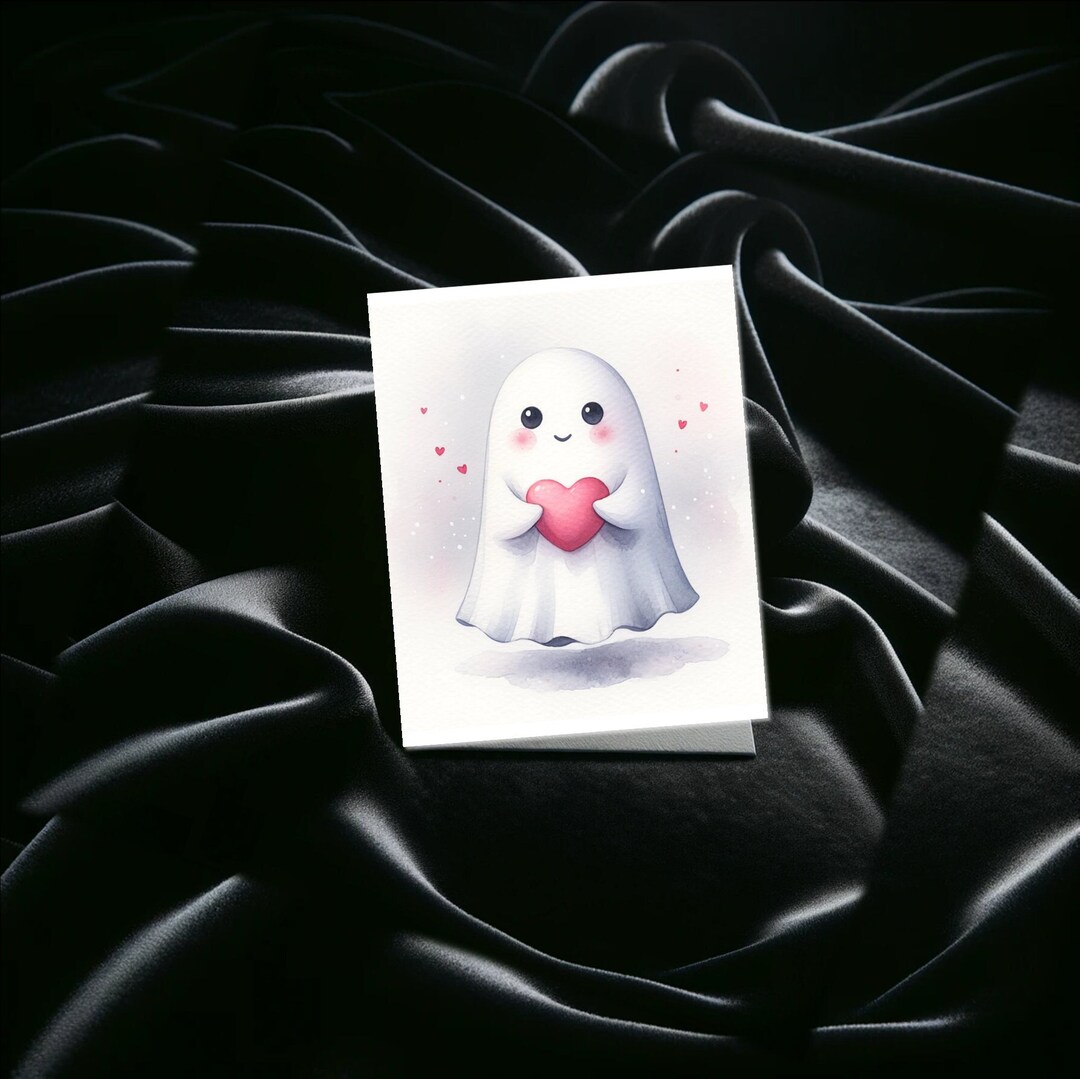 Cute Ghost, Ghost Valentine, Gothic Greeting Cards, Gothic Valentine ...