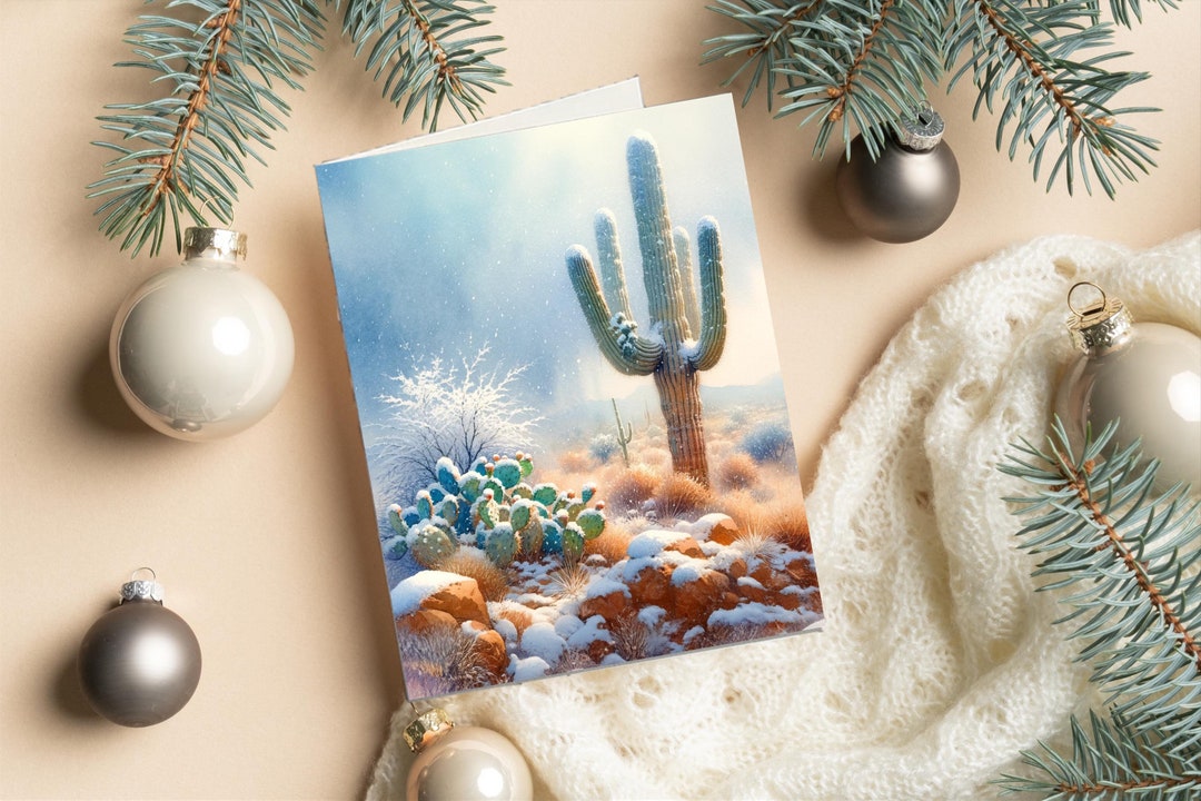 Desert Christmas Card, Southwest Christmas Card, Holiday Card ...
