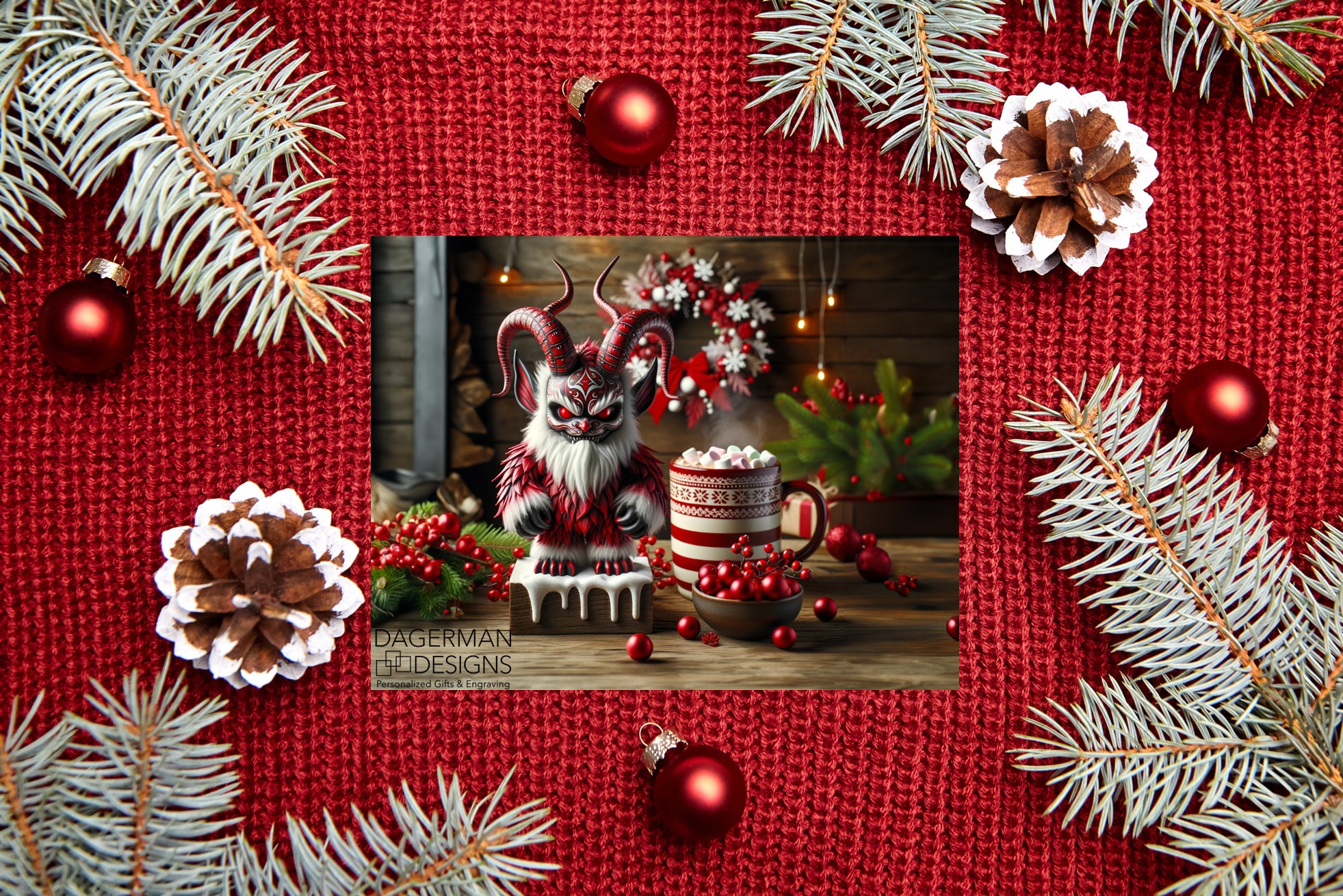 Krampus, Gothic Greeting Cards, Gothic Holiday Cards, Gothic Christmas ...