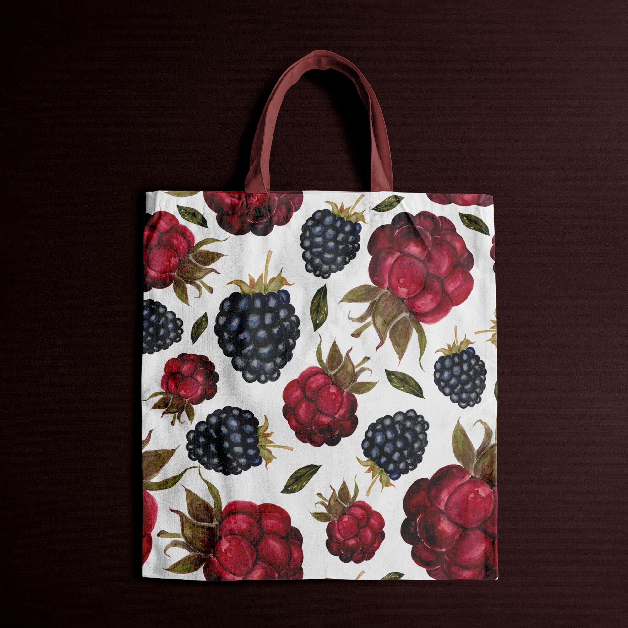 Berry Digital Paper, Berries Watercolor Pattern, Watercolor Scrapbook ...