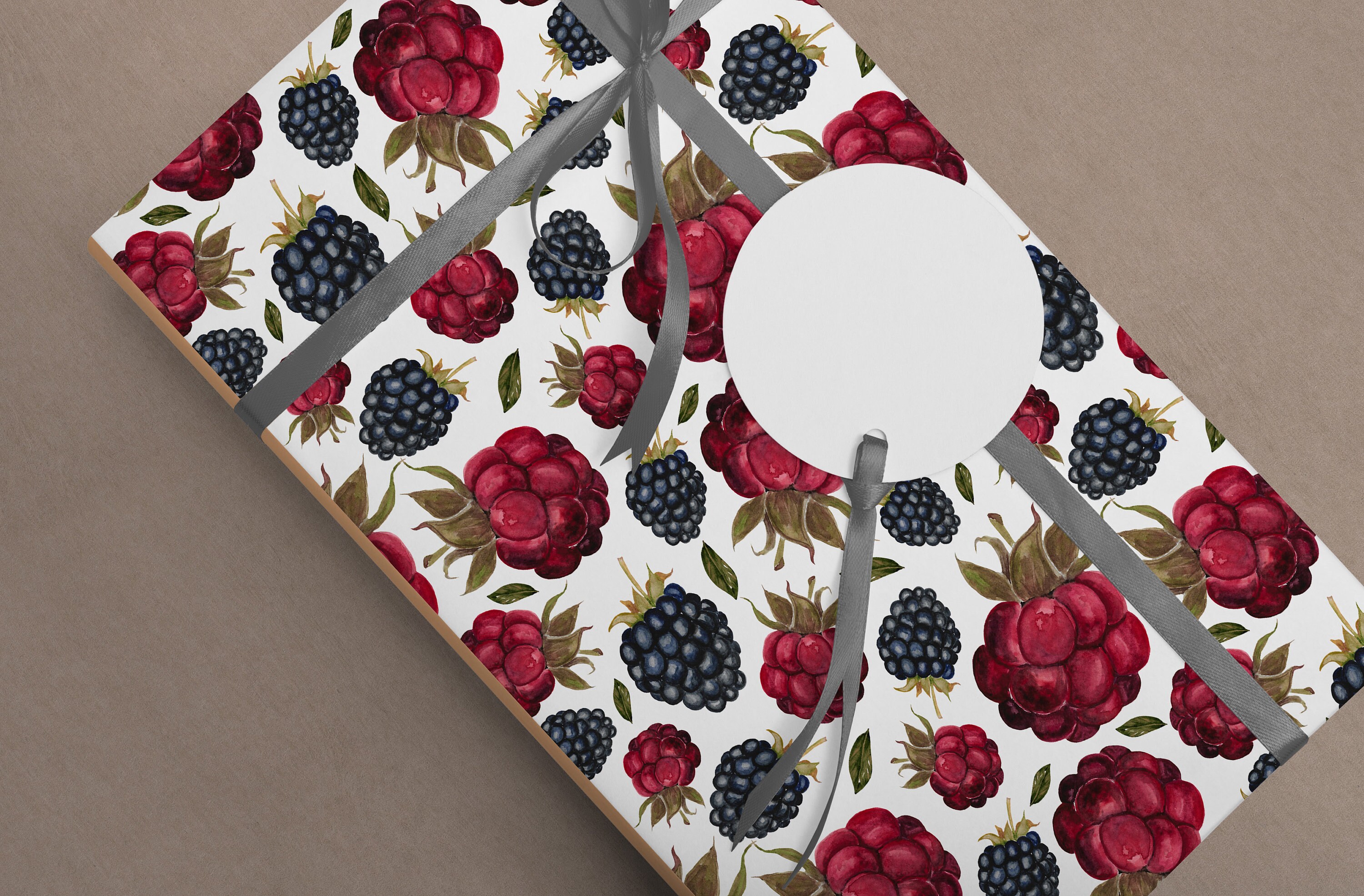 Berry Digital Paper, Berries Watercolor Pattern, Watercolor Scrapbook ...