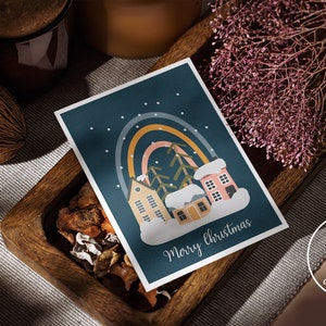 Printable Christmas Card, Merry Christmas Card, Printable Greeting Card ...
