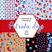 4th July Digital Paper USA Patriotic Watercolor Pattern - Etsy