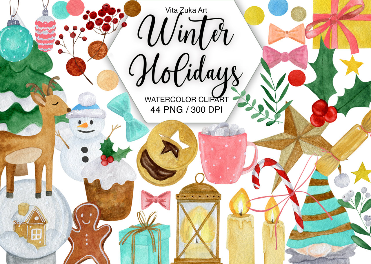 Winter Holiday Party Clip Art