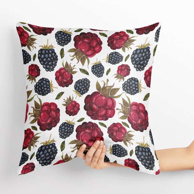 Berry Digital Paper, Berries Watercolor Pattern, Watercolor Scrapbook ...