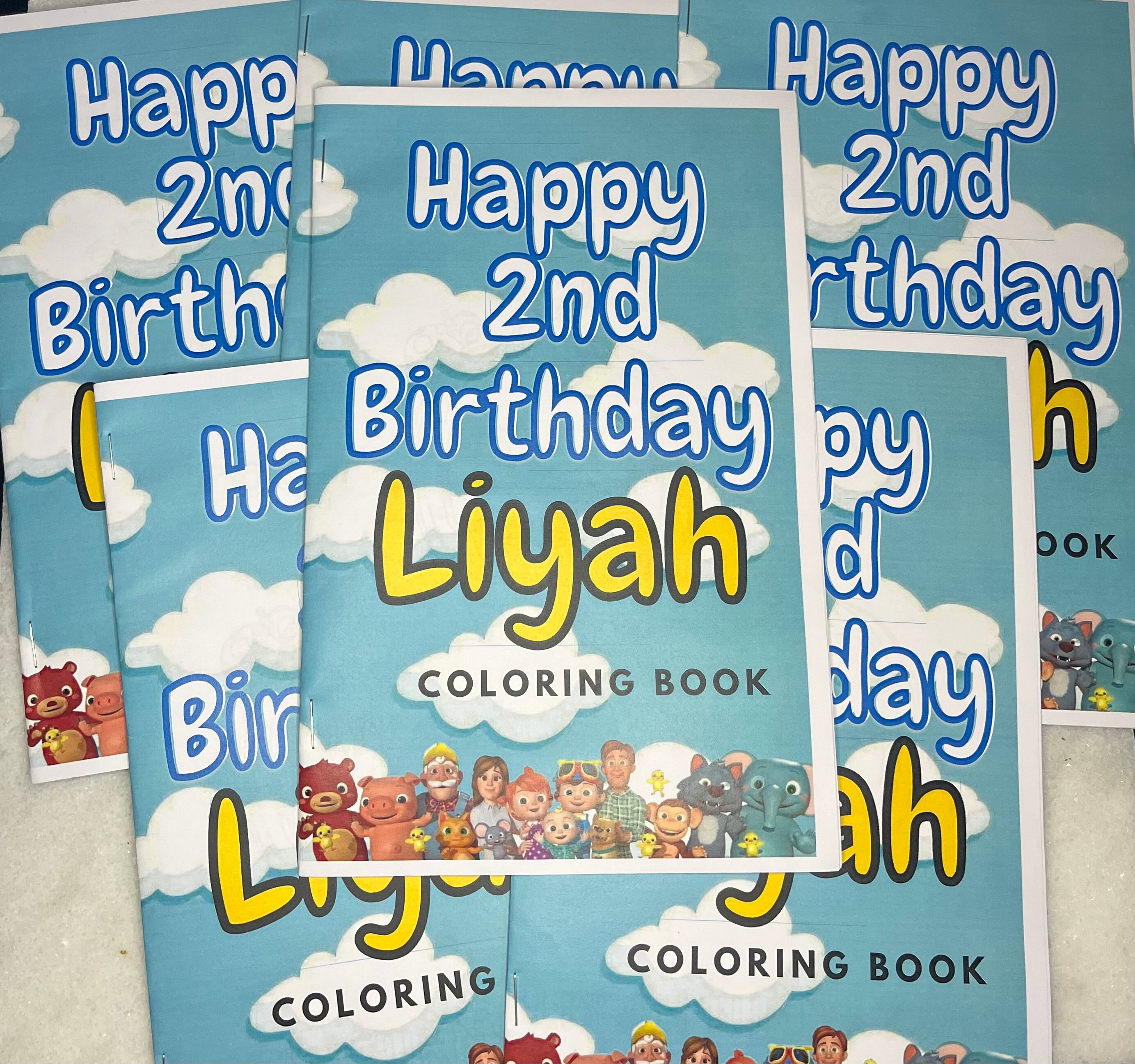 Custom Coloring Pages for Your Event, Birthday Parties, Baby Shower and ...