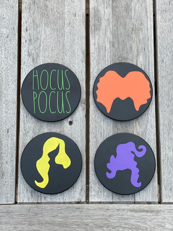 Hocus Pocus Coasters Set of 4 Rae Dunn inspired - Etsy.de