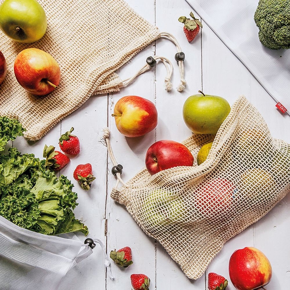 Small Reusable Mesh Bag, Cotton Storage Mesh Bag for Produce, Toys and ...