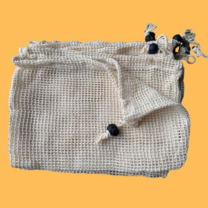 Small Reusable Mesh Bag, Cotton Storage Mesh Bag for Produce, Toys and ...