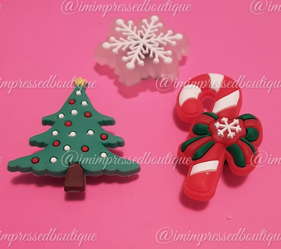 Candy Cane Shoe Charm Bundle - Etsy