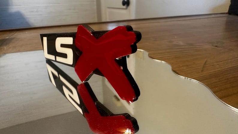 Custom LSX Emblem: 3D Printed Epoxy Resin Badge - Etsy