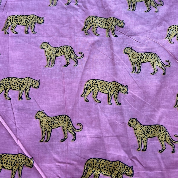 Cheetah Print Fabric - Etsy