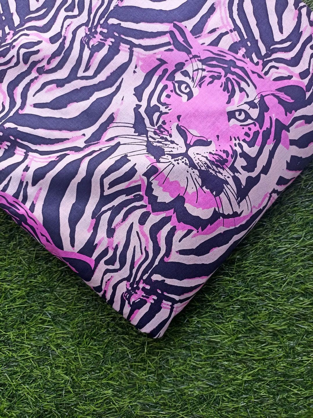 Beautiful New Tiger Print Cotton Fabric, 100% Indian Cotton Fabric ...