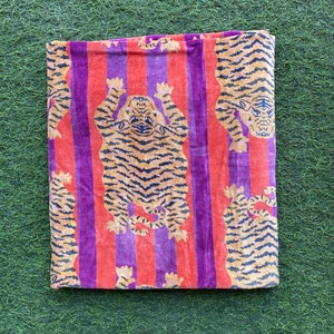 Tiger Print Velvet Fabric, Printed Velvet Fabric, Velvet Coat Fabric ...