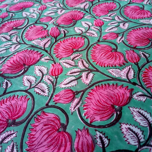 Hand Block Print Printed Cotton Fabric Block Printed Fabric | Etsy