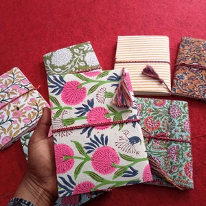 Handmade Block Print Diary, Handmade Diary, Journal Note Book, Floral ...