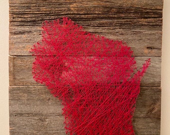 Wisconsin String Art | Etsy