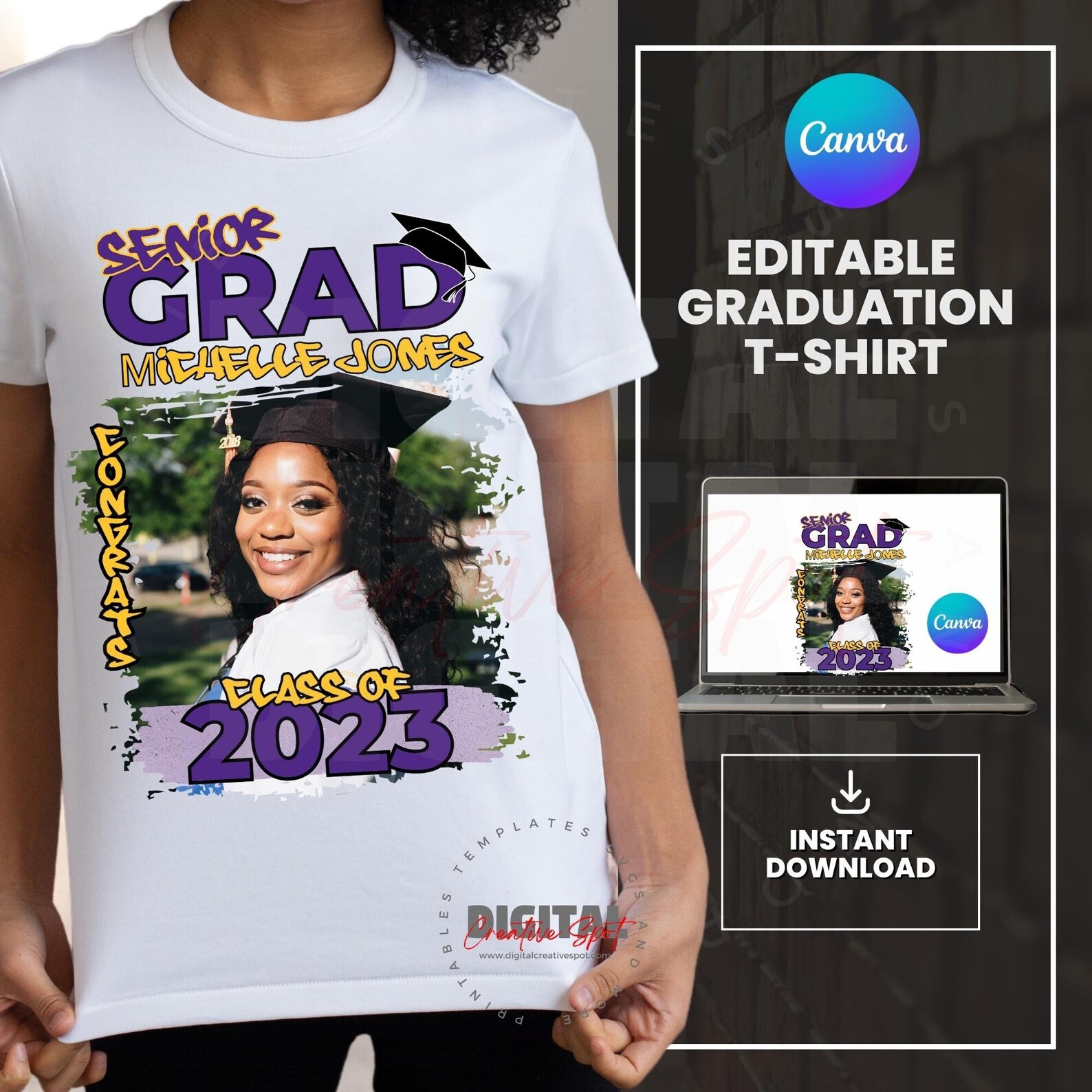 Graduation T-shirt Design Template Graduation T-shirt - Etsy