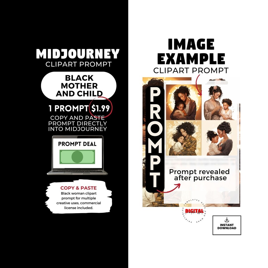Midjourney Prompt Custom | Midjourney Guide Examples Black Women and ...