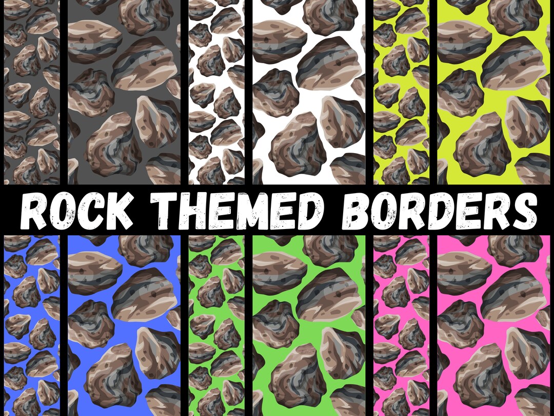 Rock Themed Bulletin Board Borders PDF Download - Etsy