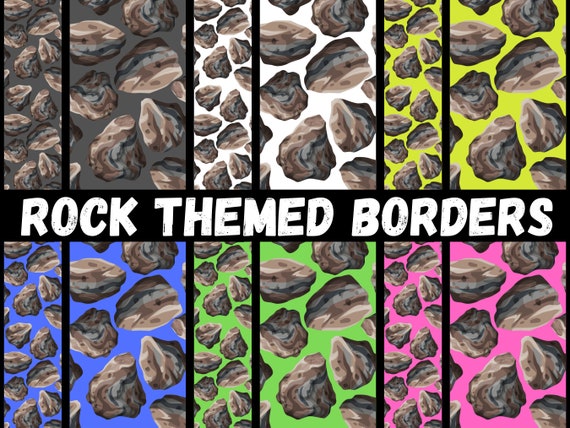 Rock Themed Bulletin Board Borders PDF Download - Etsy