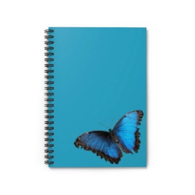 Black and Blue Butterfly Notebook, Journal - Etsy