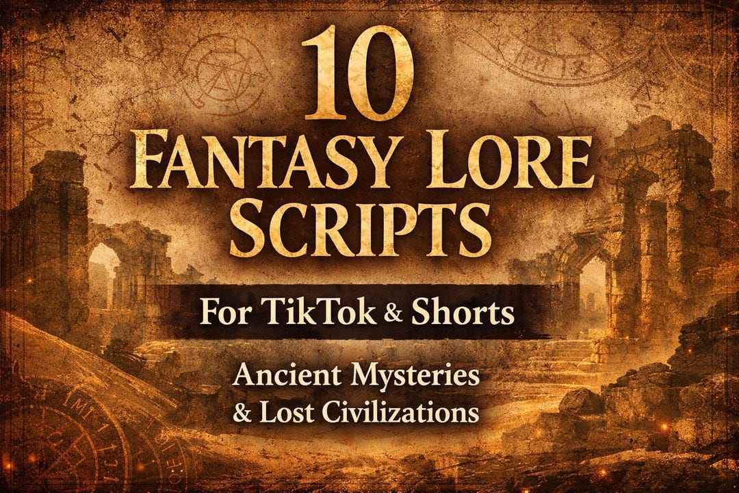 10 Fantasy Lore Scripts for Tiktok or Shorts | Ancient Mysteries & Lost ...