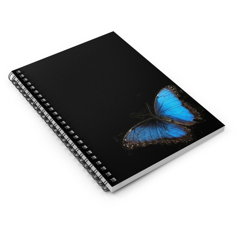 Black and Blue Butterfly Notebook, Journal - Etsy