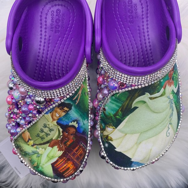 Princess and the Frog Crocs - Etsy