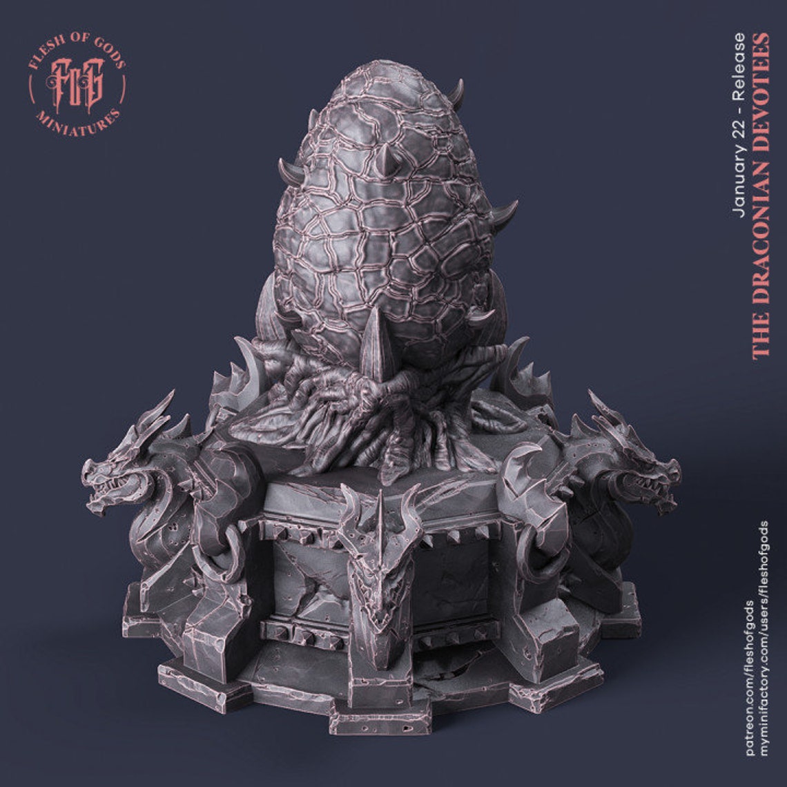 Dragon Egg Terrain Miniature - Flesh of Gods - D&D 5e - Dungeons and ...