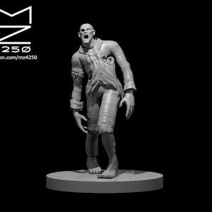 Male Zombie Medium Miniature - Undead - MZ4250 - D&D 5e - Dungeons and ...