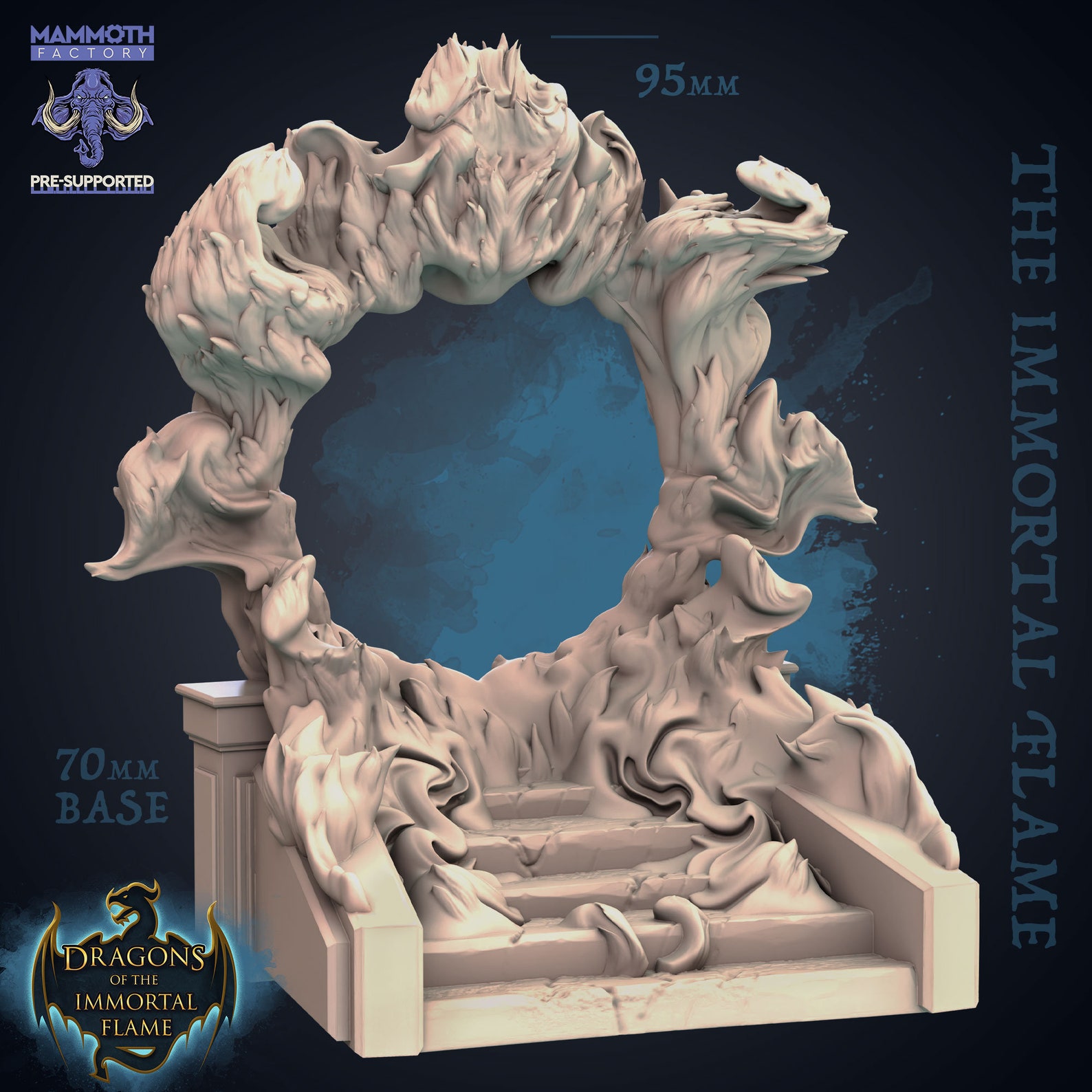 Immortal Flame Portal Terrain Miniature - Mammoth Factory - D&D 5e ...