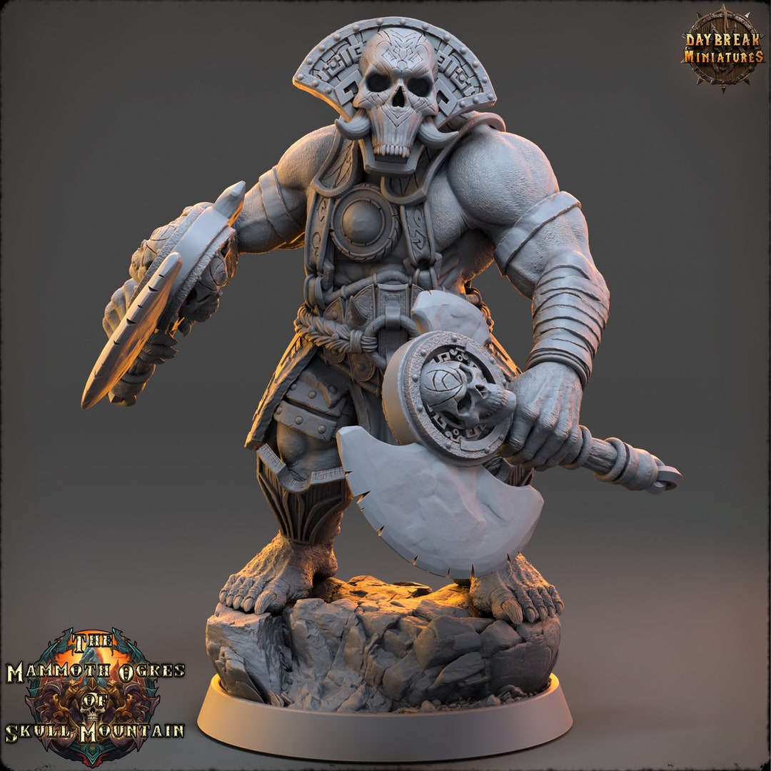 Doblar Grakk Ogre Miniature the Mammoth Ogres of Skull Mountain ...