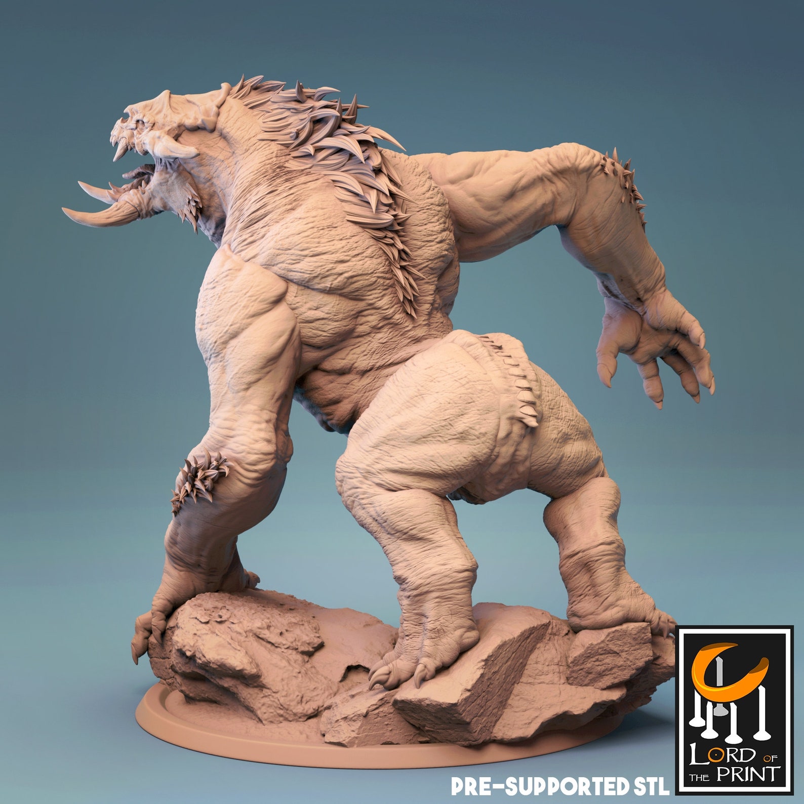 Barluga / Barlgura Miniature - Abyss - Lord of the Print - D&D 5e ...