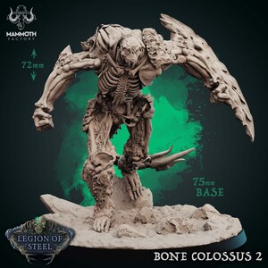Bone Colossus Miniature - Legion of Steel- Mammoth Factory - D&D 5e ...