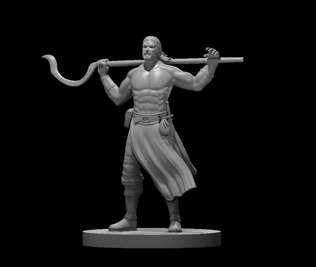 Human Male Druid Miniature MZ4250 D&D 5e Dungeons and Dragons ...