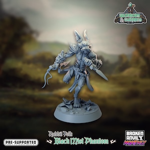 Rabbit Folk Miniature - Warriors and Warrens - D&D 5e - Dungeons and ...