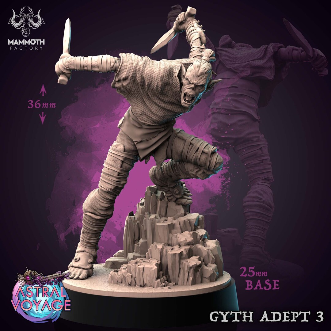 Gyth / Gith Adepts / Rogue Miniature - Three Styles - Astral Voyage ...