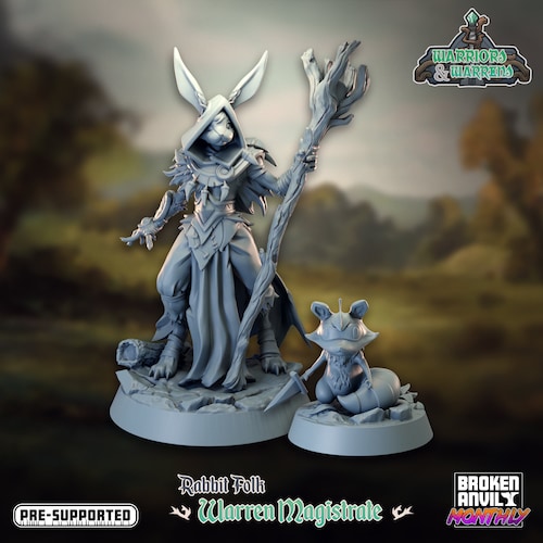 Harengon / Rabbitfolk Ranger Miniature Warriors and Warrens - Etsy