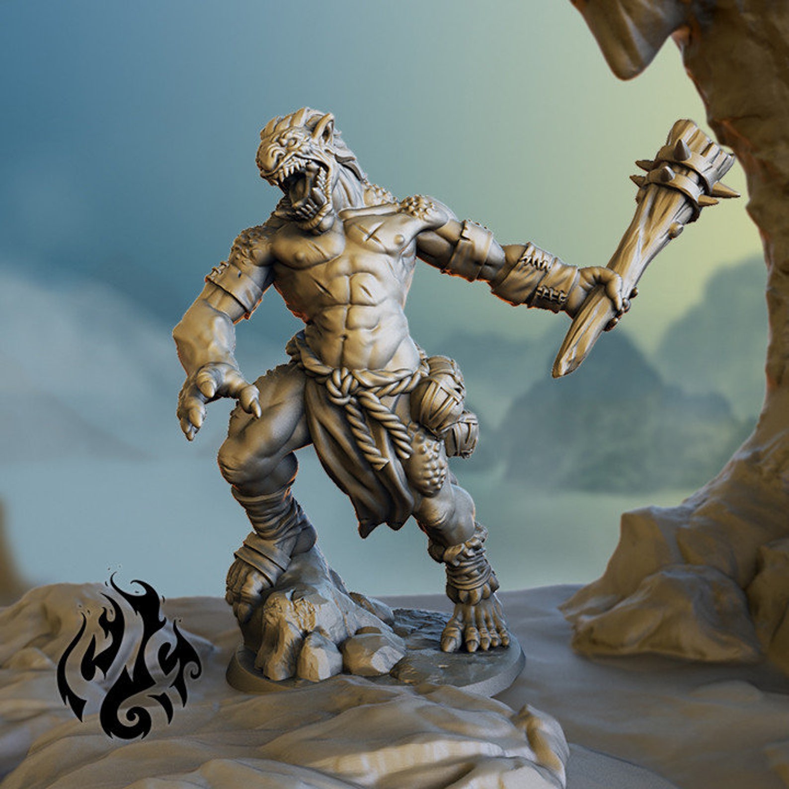 Cave Troll Miniature Crippled God Foundry Fantasy Tabletop Gaming ...