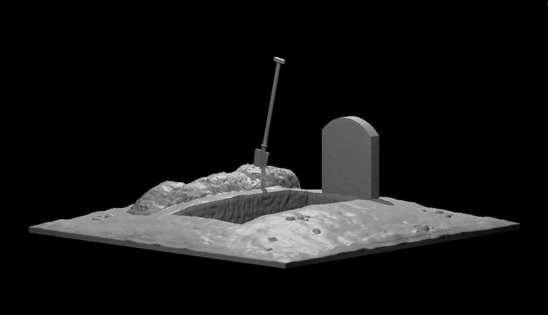 Open Grave Terrain Miniature - Scenery / Prop - MZ4250 - D&D 5e ...