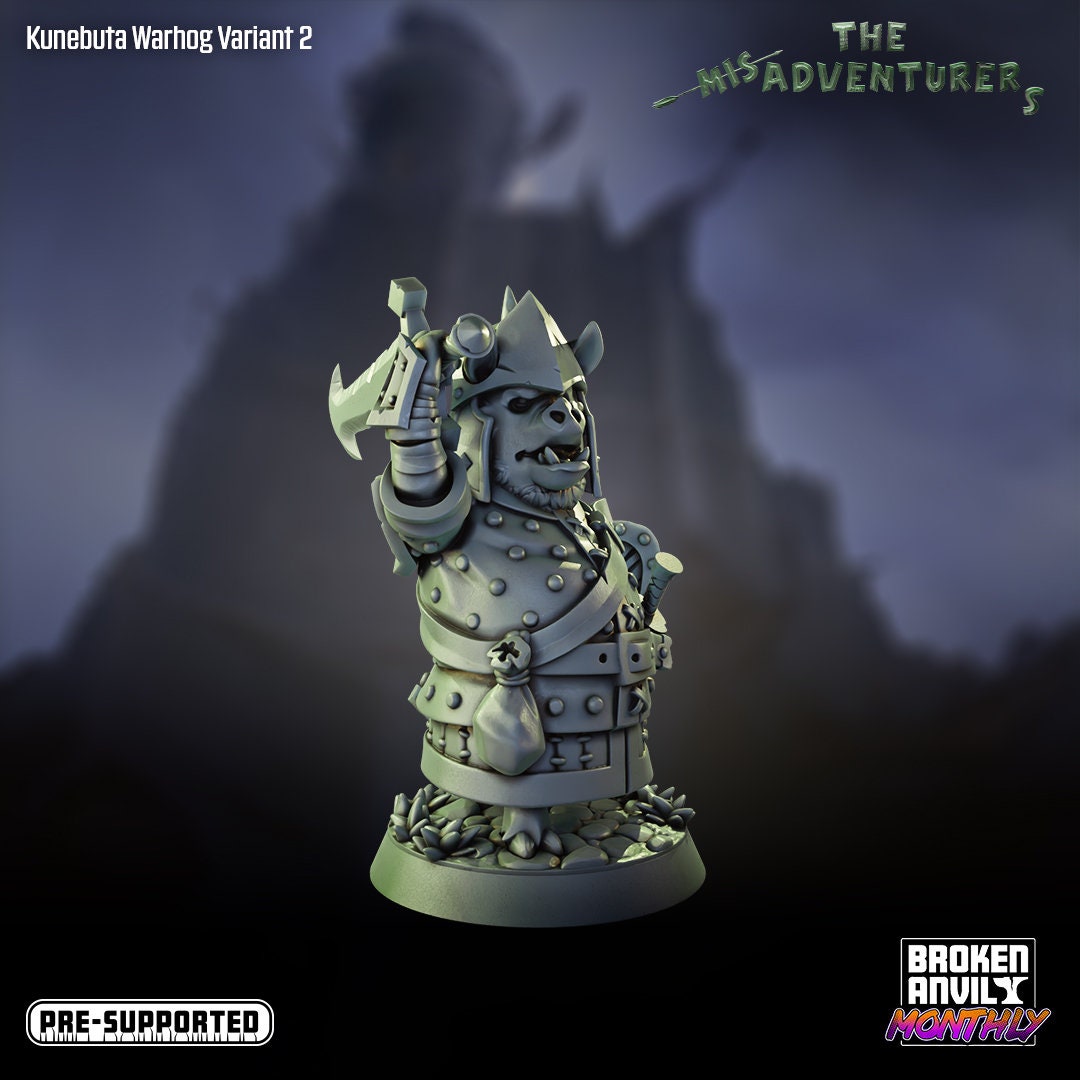 Kunebuta / Porcein / Pig Folk Miniature - D&D 5e - Dungeons and Dragons ...