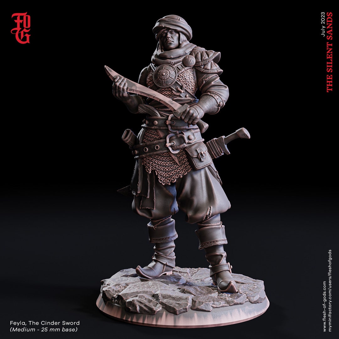 Feyla, the Cinder Sword- the Silent Sands - Flesh of Gods - D&D 5e ...